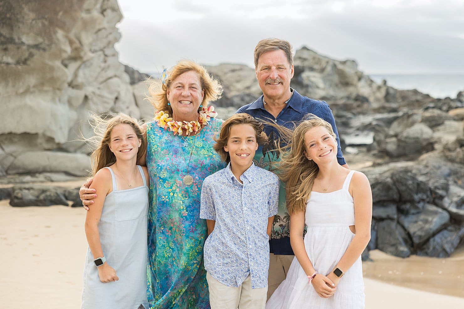 Let's Celebrate Together - The Favia's Maui Family Portrait