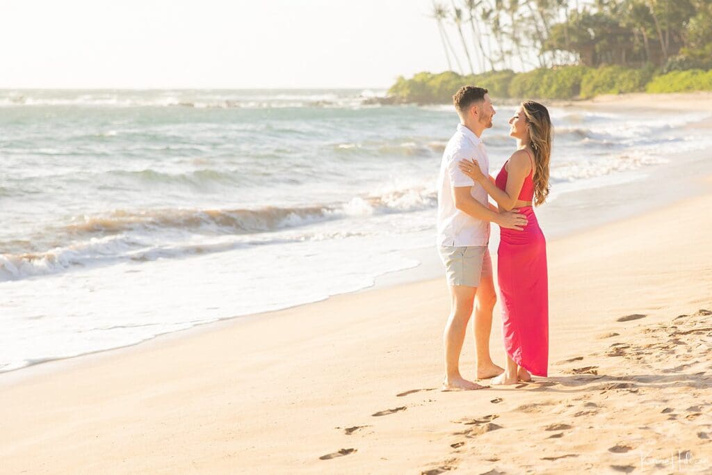 The Best Kind Of Surprise - Justin & Abby's Maui Proposal Portrait