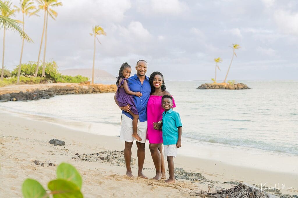 Rainbow Fun - The Clark's Oahu Family Portrait