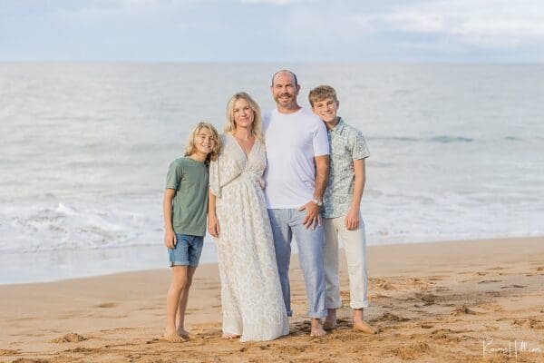 First Time Visitors - The McGonigle's Maui Family Portrait