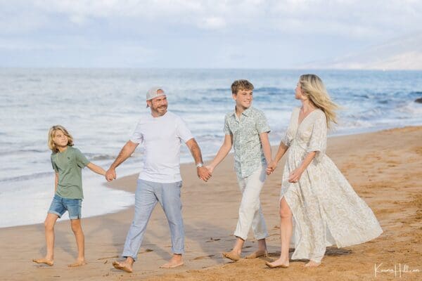 First Time Visitors - The McGonigle's Maui Family Portrait