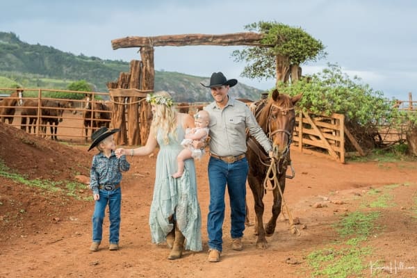 Home On The Ranch - The Cavitt's Maui Family Portrait