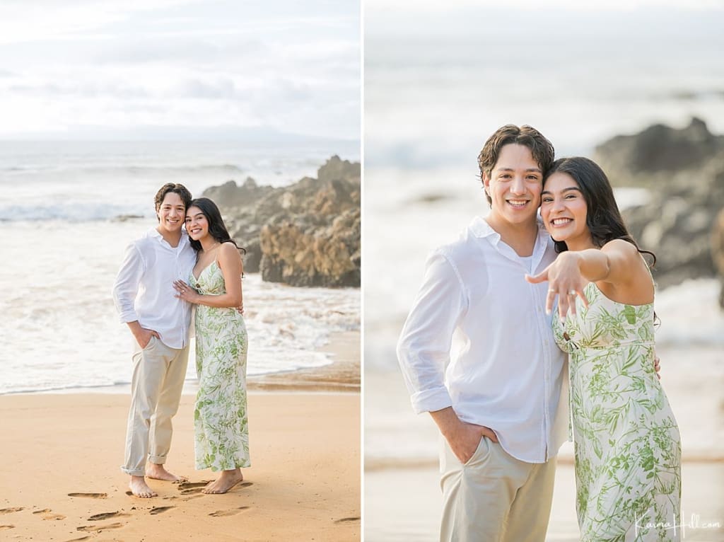 Two Of A Kind - Jonathan & Amanda's Maui Proposal Portrait