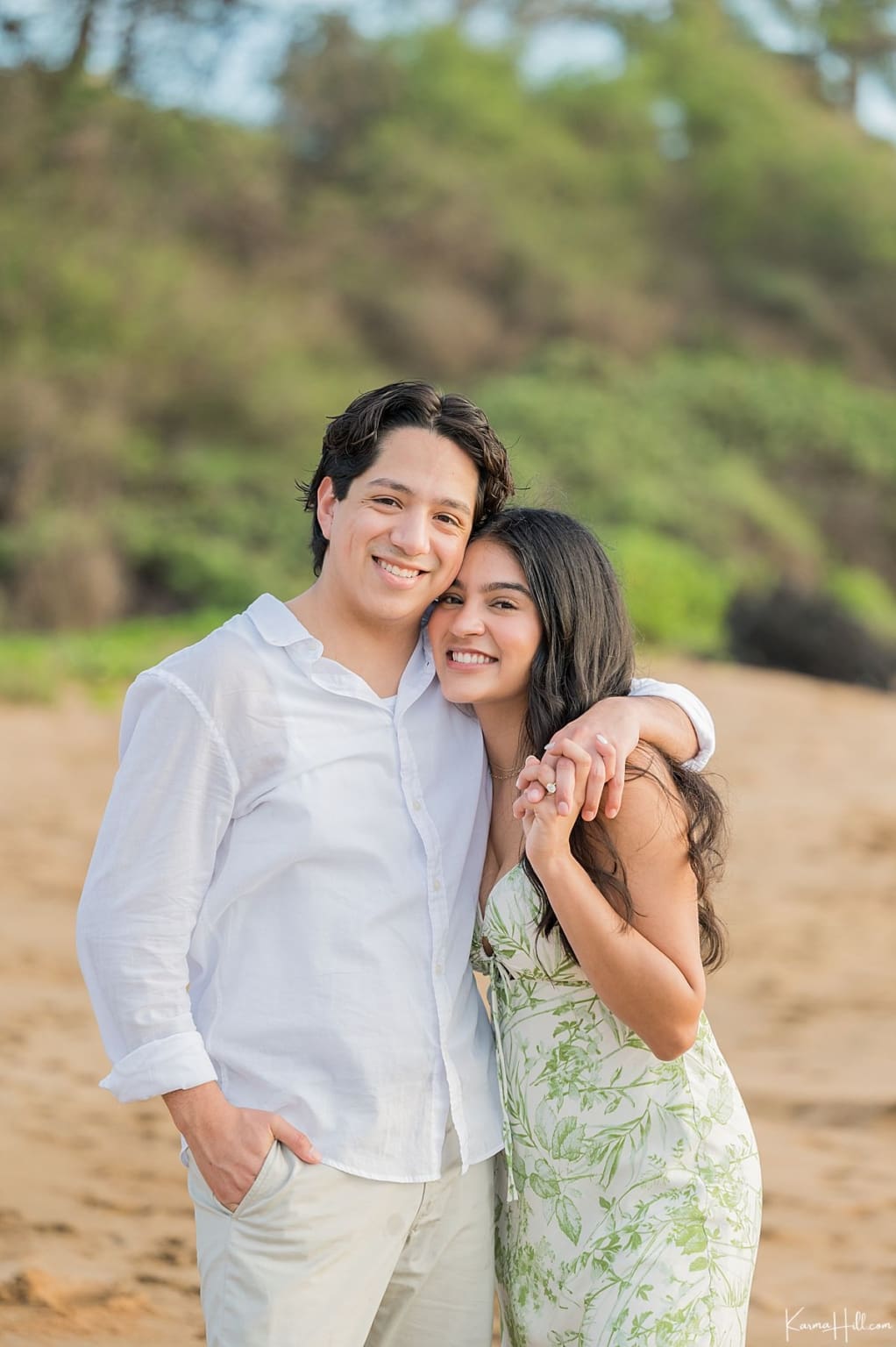 Two Of A Kind - Jonathan & Amanda's Maui Proposal Portrait