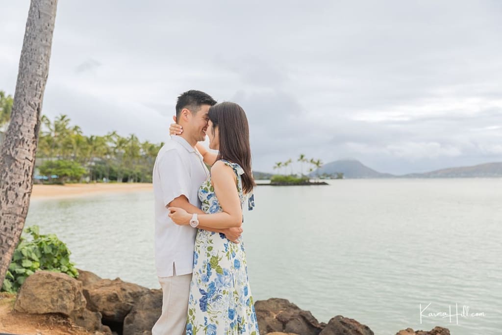 Just Married - Annie & John's Oahu Couples Portrait