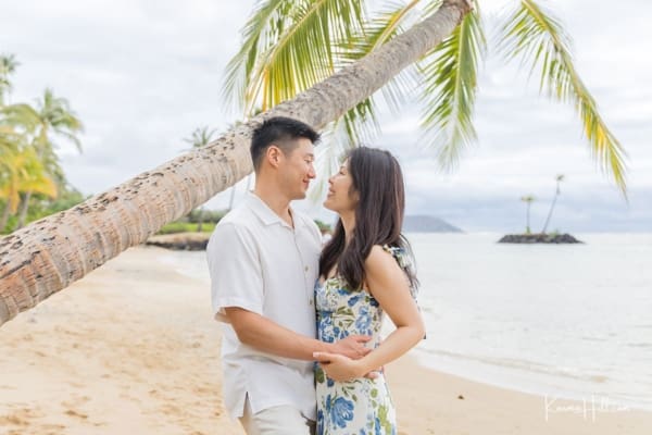 Just Married - Annie & John's Oahu Couples Portrait
