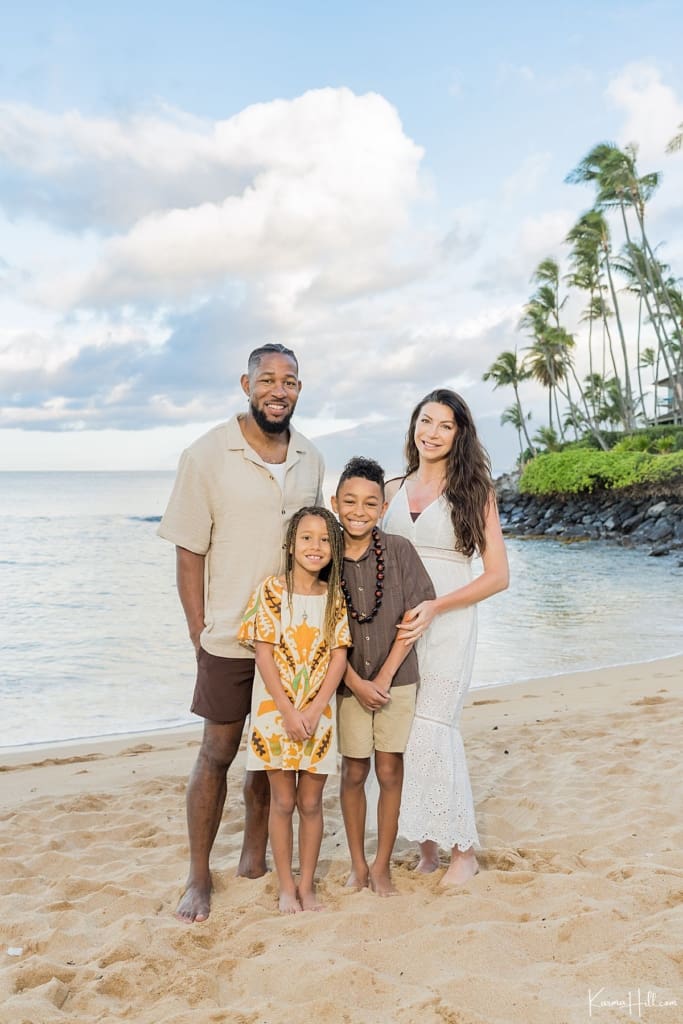Waiting for #3 - The James' Maui Family Portrait