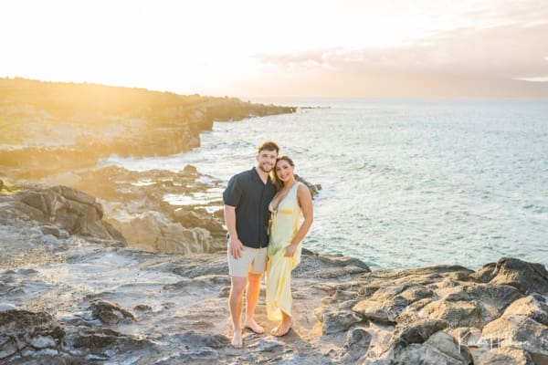 They've Got That Glow - Christian & Hannah's Maui Proposal Portrait