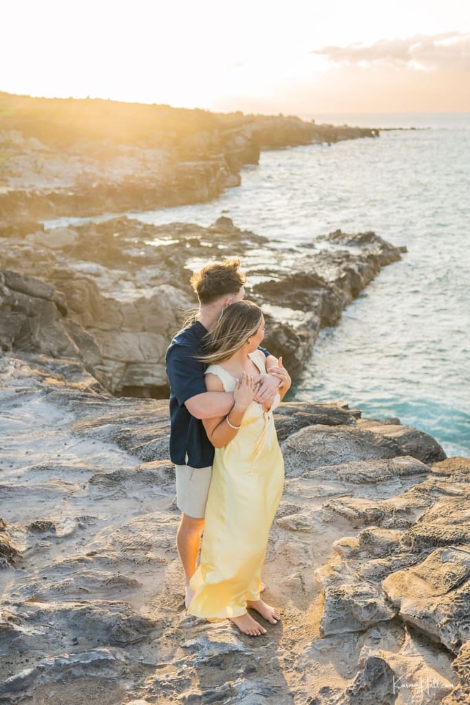They've Got That Glow - Christian & Hannah's Maui Proposal Portrait