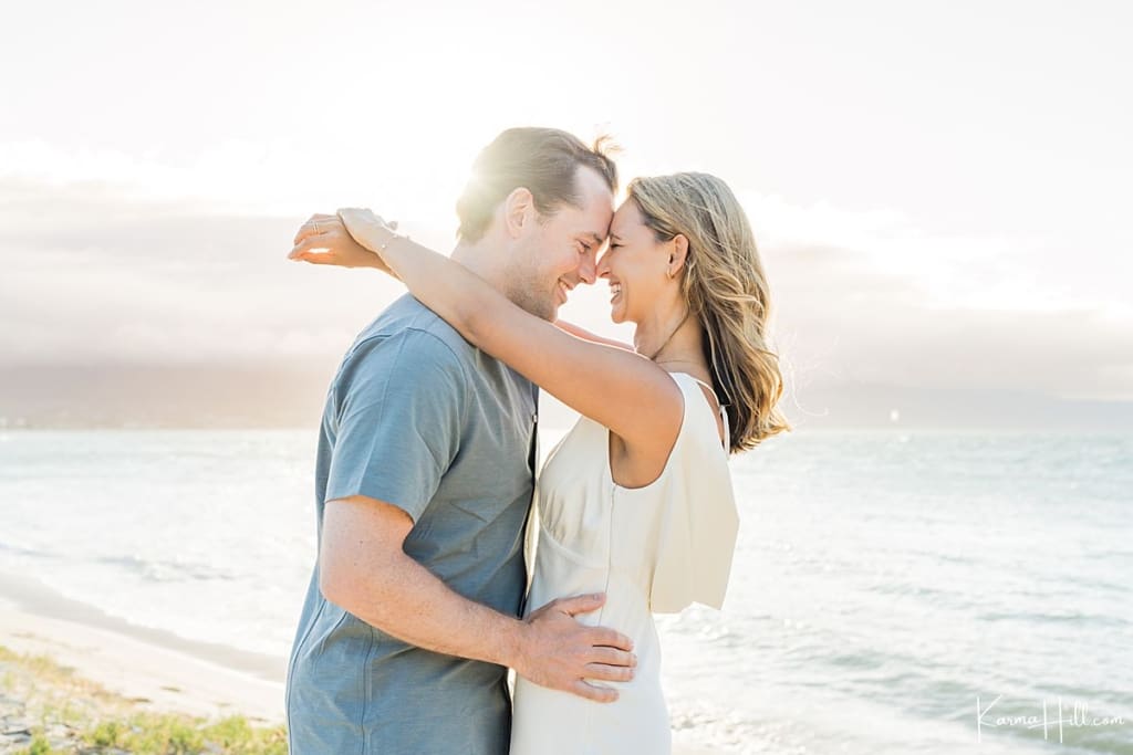 Laughing & Loving - Lauren & Morgan's Maui Engagement Portrait