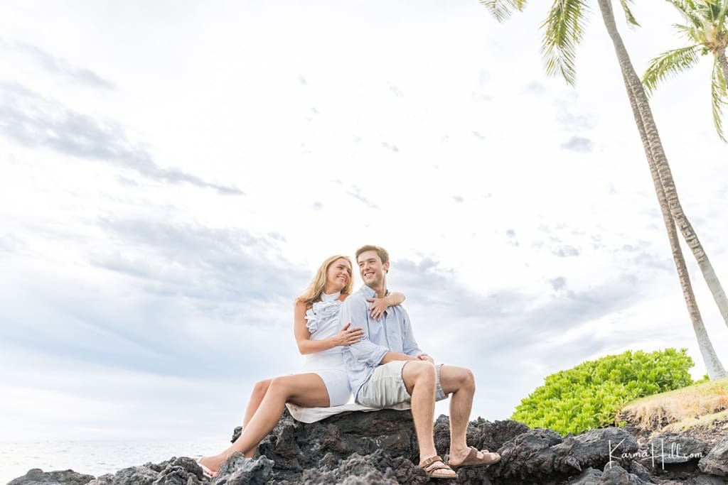 Yes To Forever - Joe & Katie's Big Island Proposal Portrait