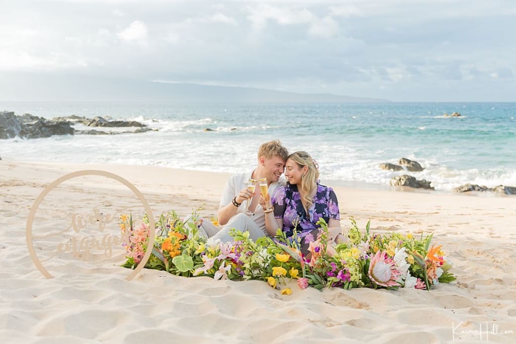 Forever Yours - Matthew & Chloe's Maui Proposal Portrait