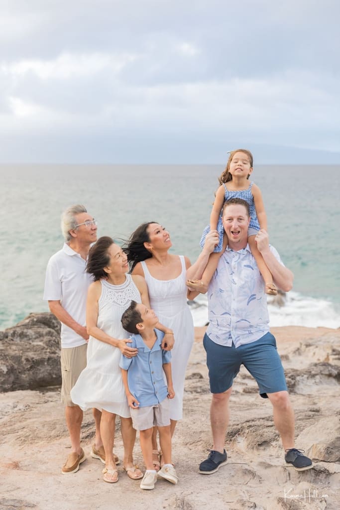 As A Family - The Mosier-Chan's Maui Family Portrait