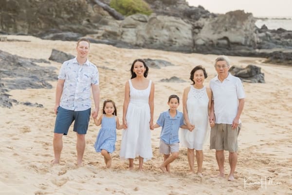 As A Family - The Mosier-Chan's Maui Family Portrait
