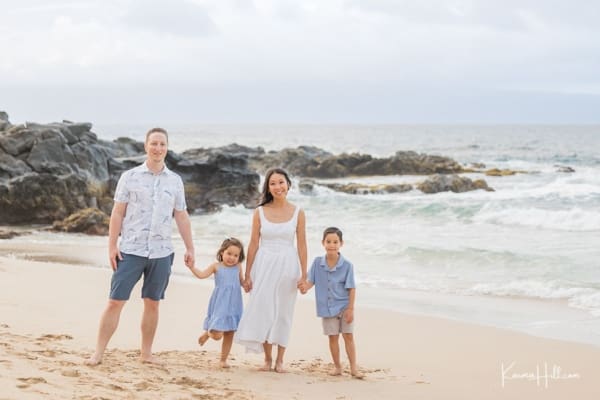 As A Family - The Mosier-Chan's Maui Family Portrait