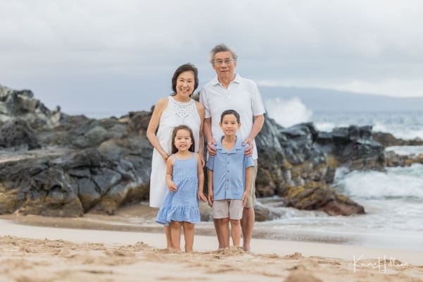 As A Family - The Mosier-Chan's Maui Family Portrait