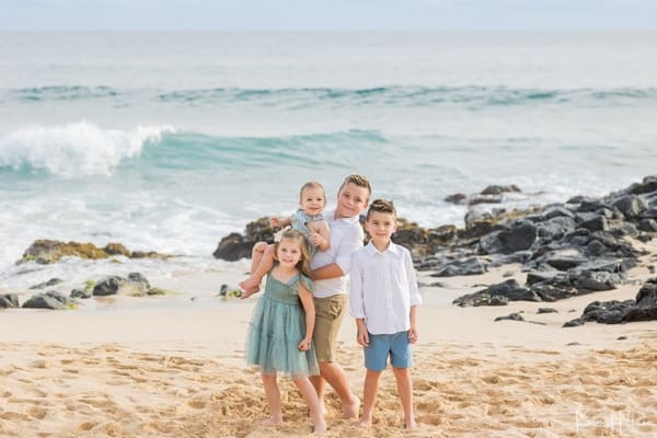 Quality Time Together - The Cowley's Kauai Family Portrait