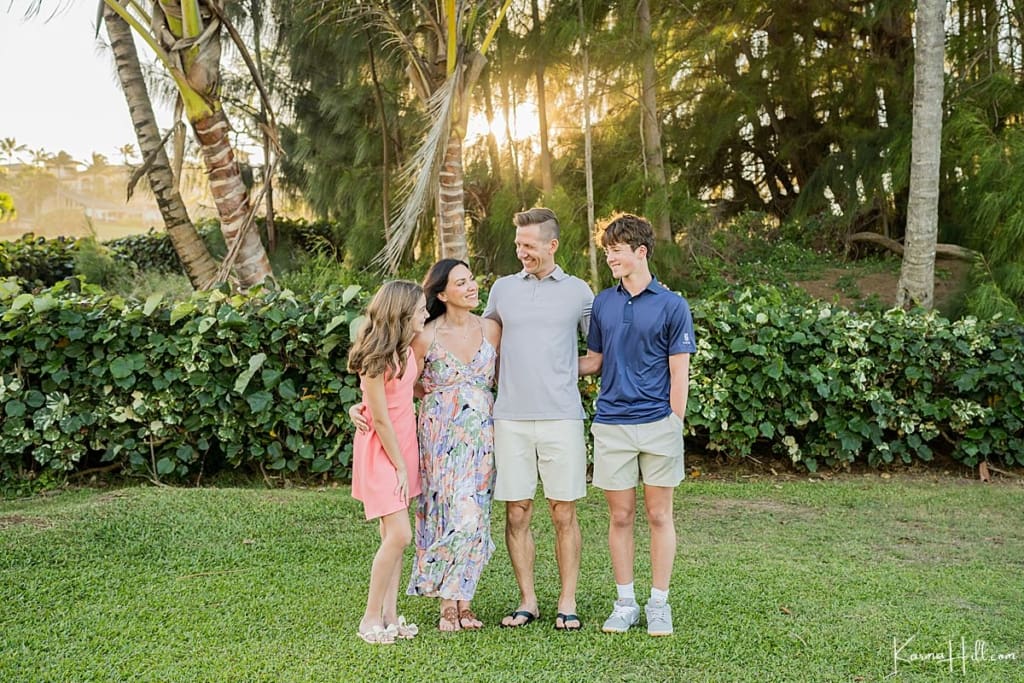 Family Game Time - The Thompsons' Maui Family Portrait
