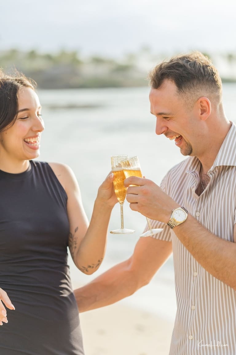Joyful Yes - Cody & Jenna's Big Island Proposal Portrait