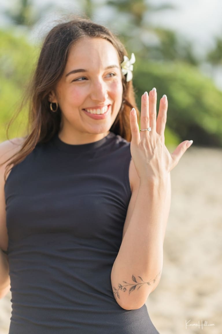 Joyful Yes - Cody & Jenna's Big Island Proposal Portrait