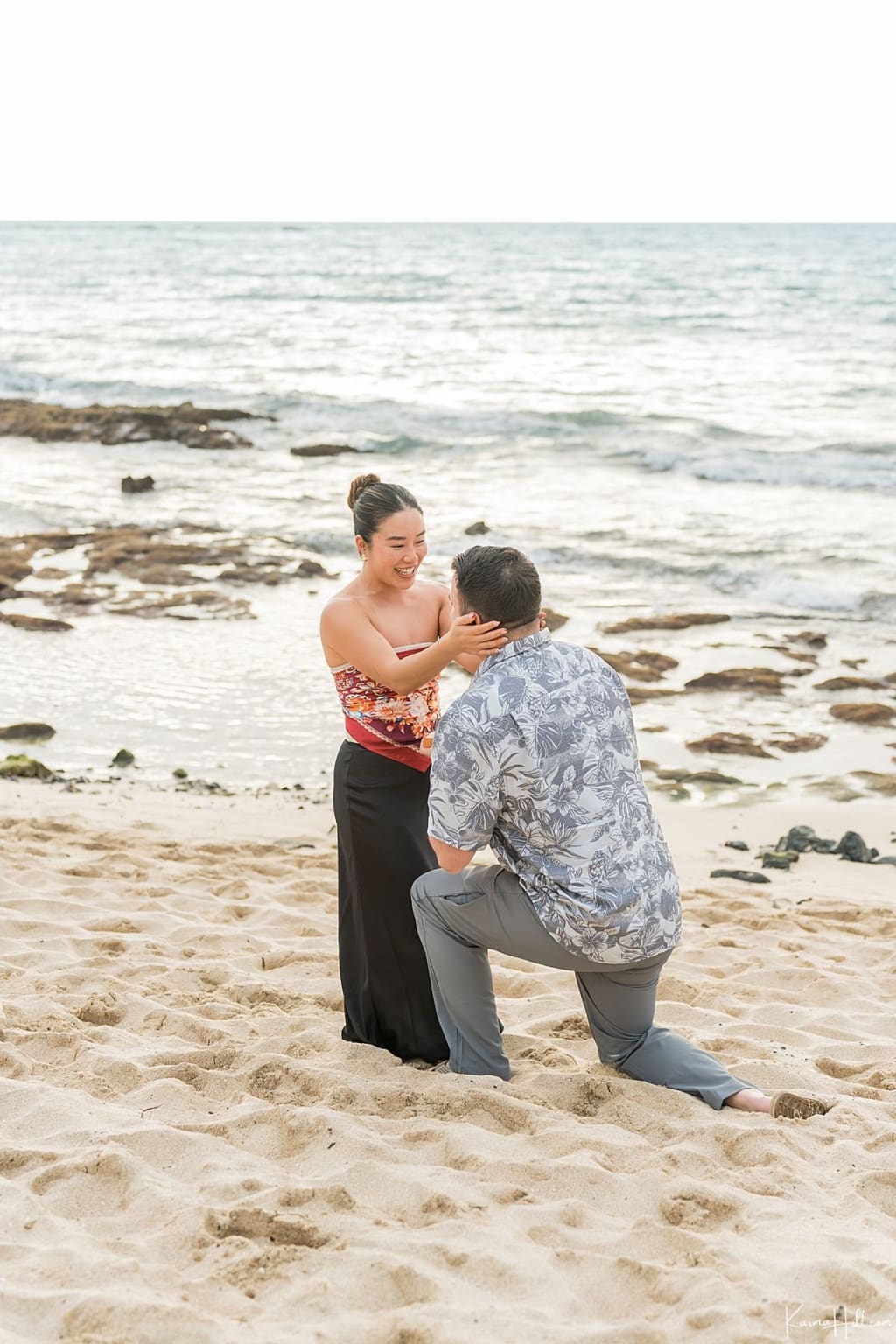 Sweet Love - Neil & Laura's Big Island Proposal Portrait