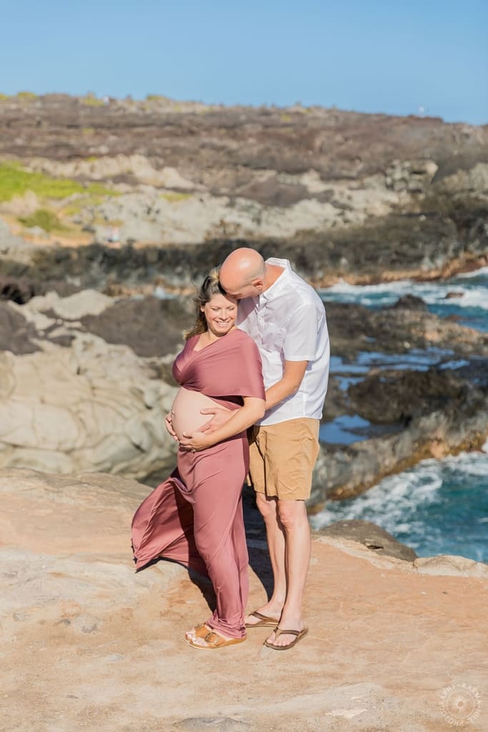 Bright Skies & Bigger Smiles - Molly & Jeff’s Maui Maternity Portrait