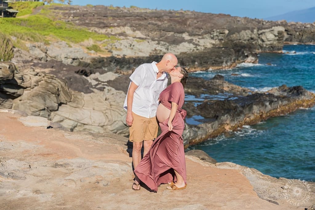 Bright Skies & Bigger Smiles - Molly & Jeff’s Maui Maternity Portrait