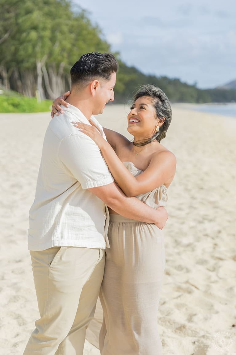 My Heart, My Love - Bezaleel & Laura's Oahu Proposal Portrait