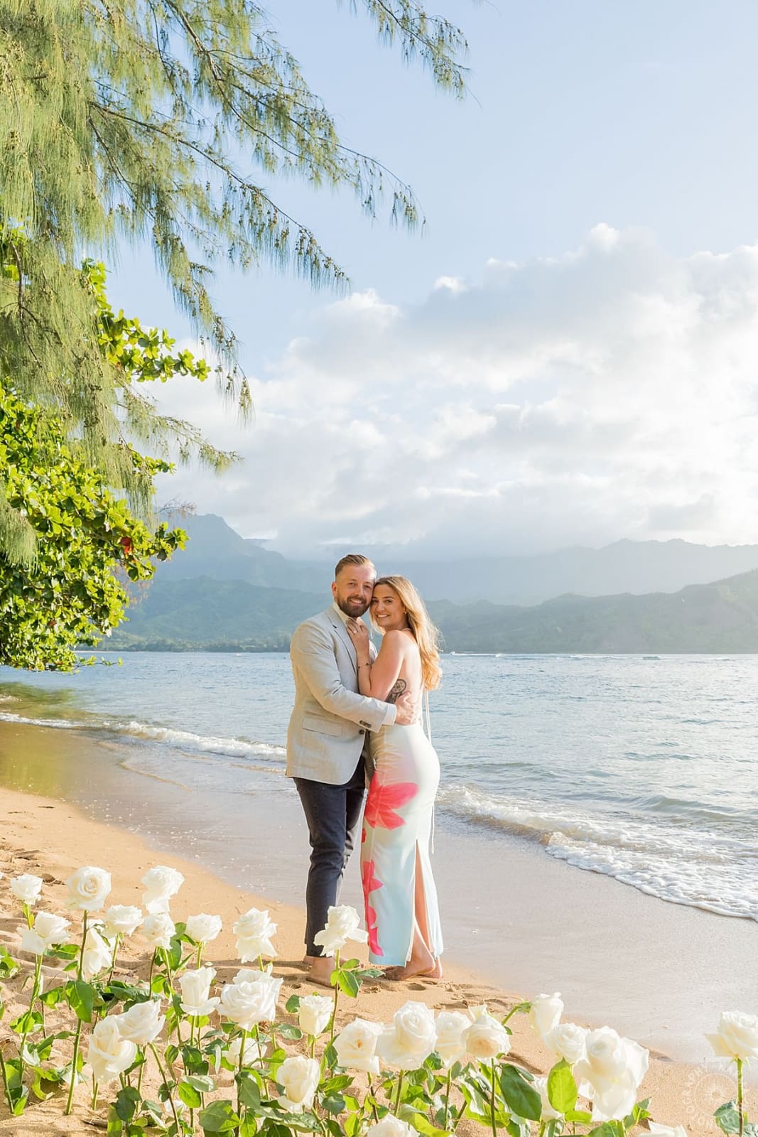 The Glow Of Forever - George & Aimee's Kauai Proposal Portrait