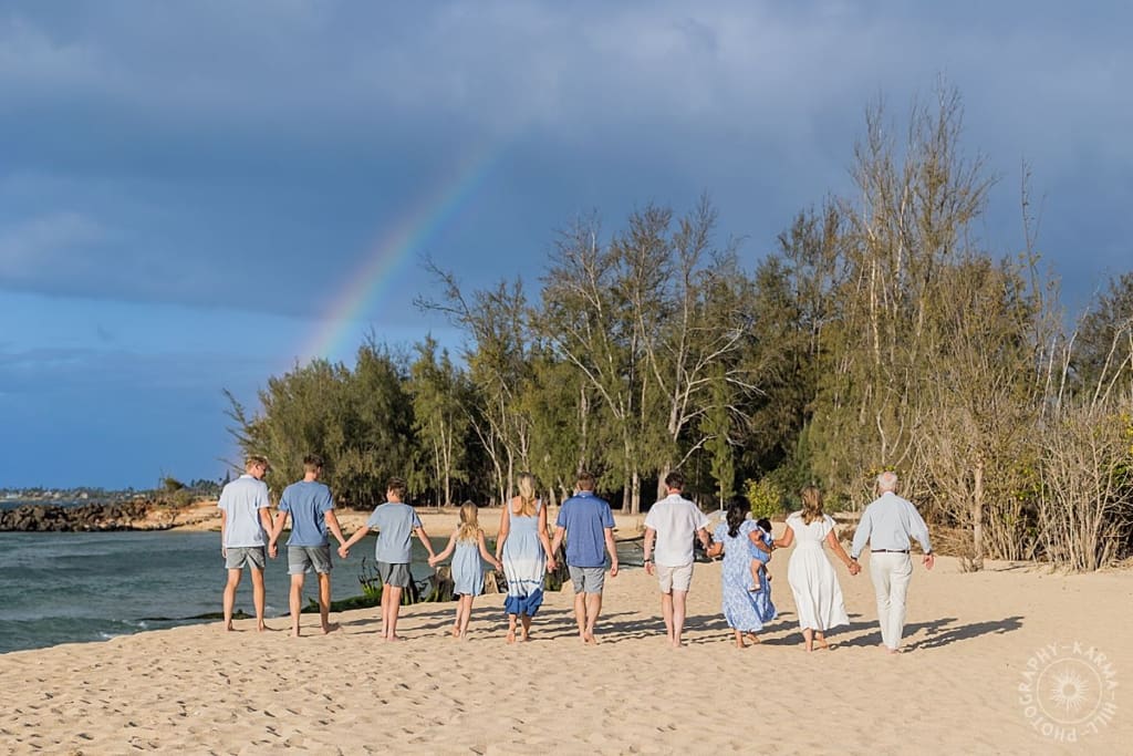 Hand In Hand - The Hebrink's Maui Family Portrait