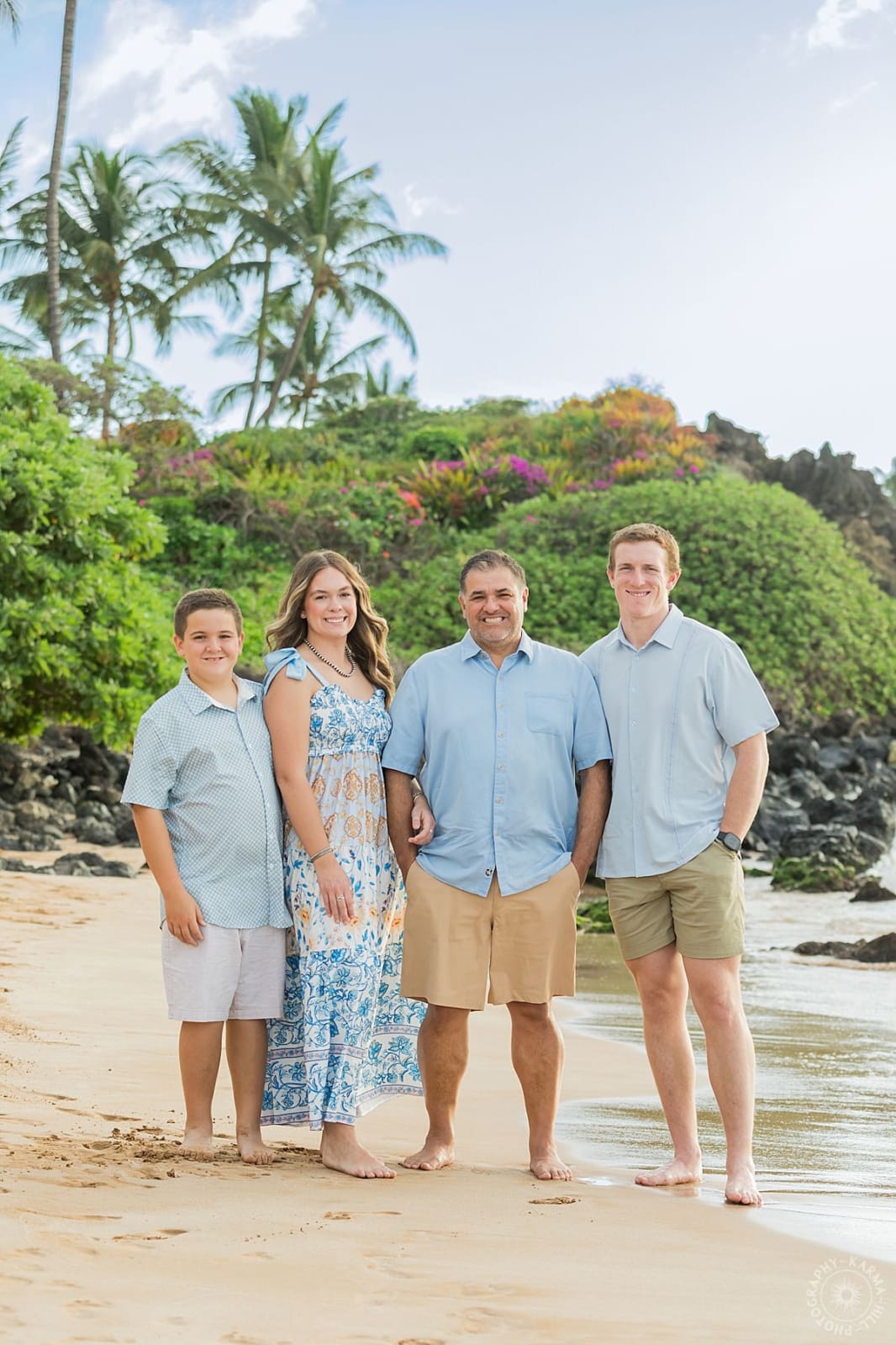 Smiles All Around - The Arevalo's Maui Family Portrait
